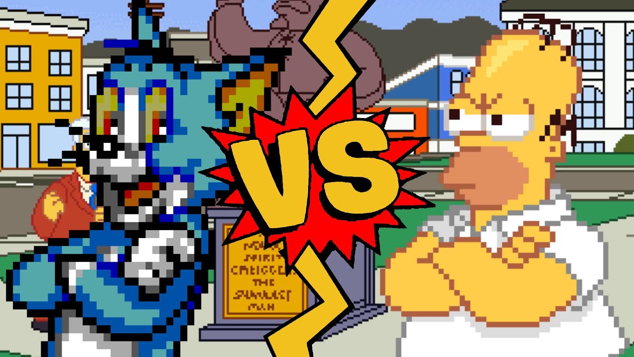 M.U.G.E.N Battles | Tom Cat vs Homer Simpson | Tom and Jerry vs The ...
