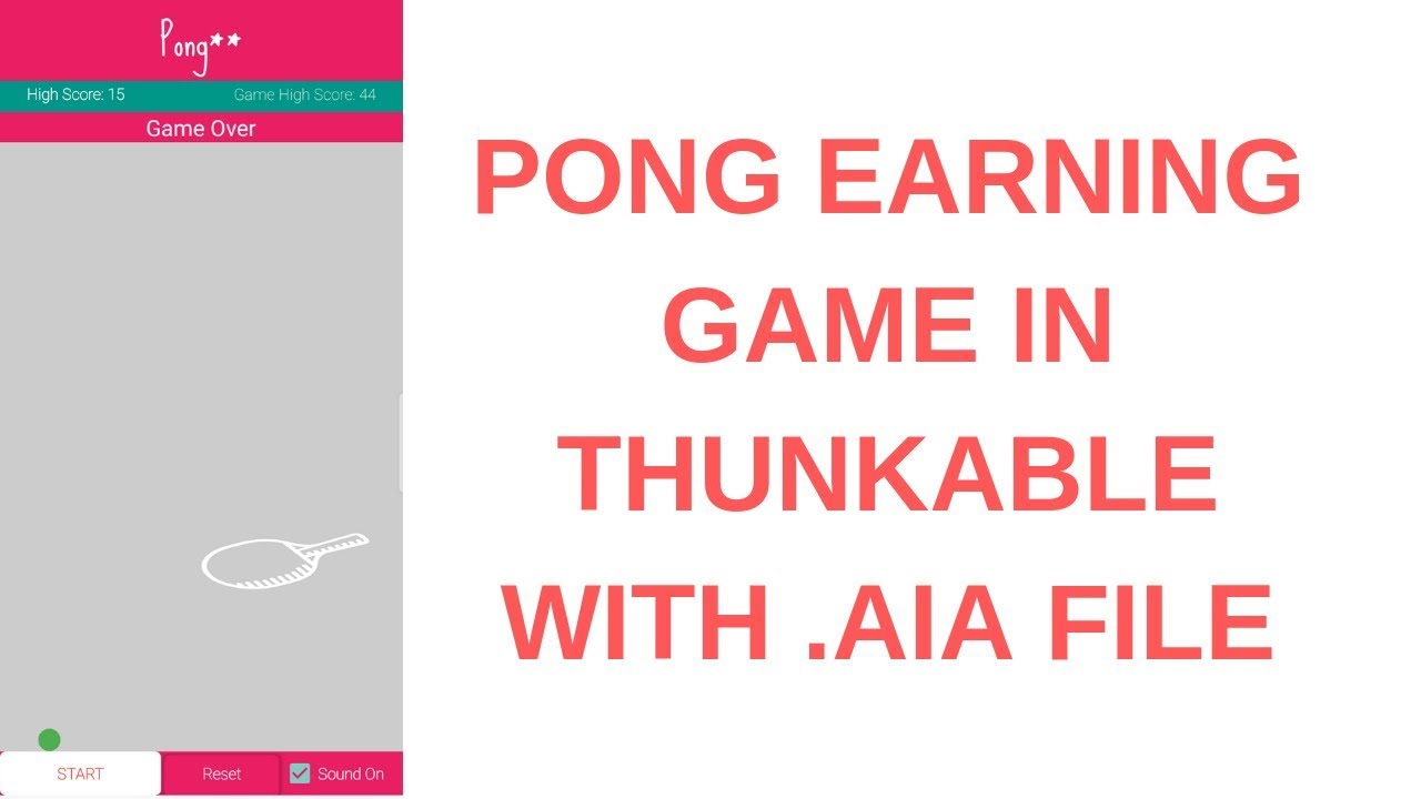 Latest Pong Game Thunkable Free Aia Game AppThunkable - YouTube
