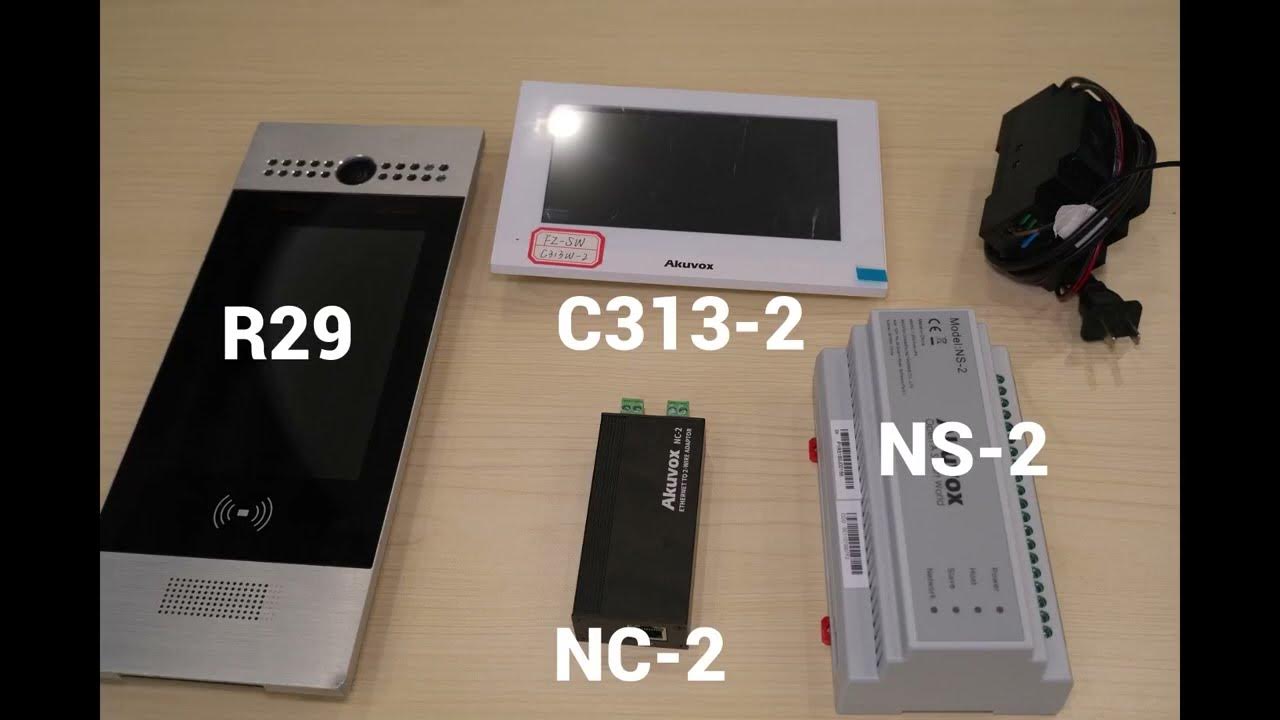 Installing Akuvox 2 Wire Devices with the NC-2 and NS-2 - YouTube
