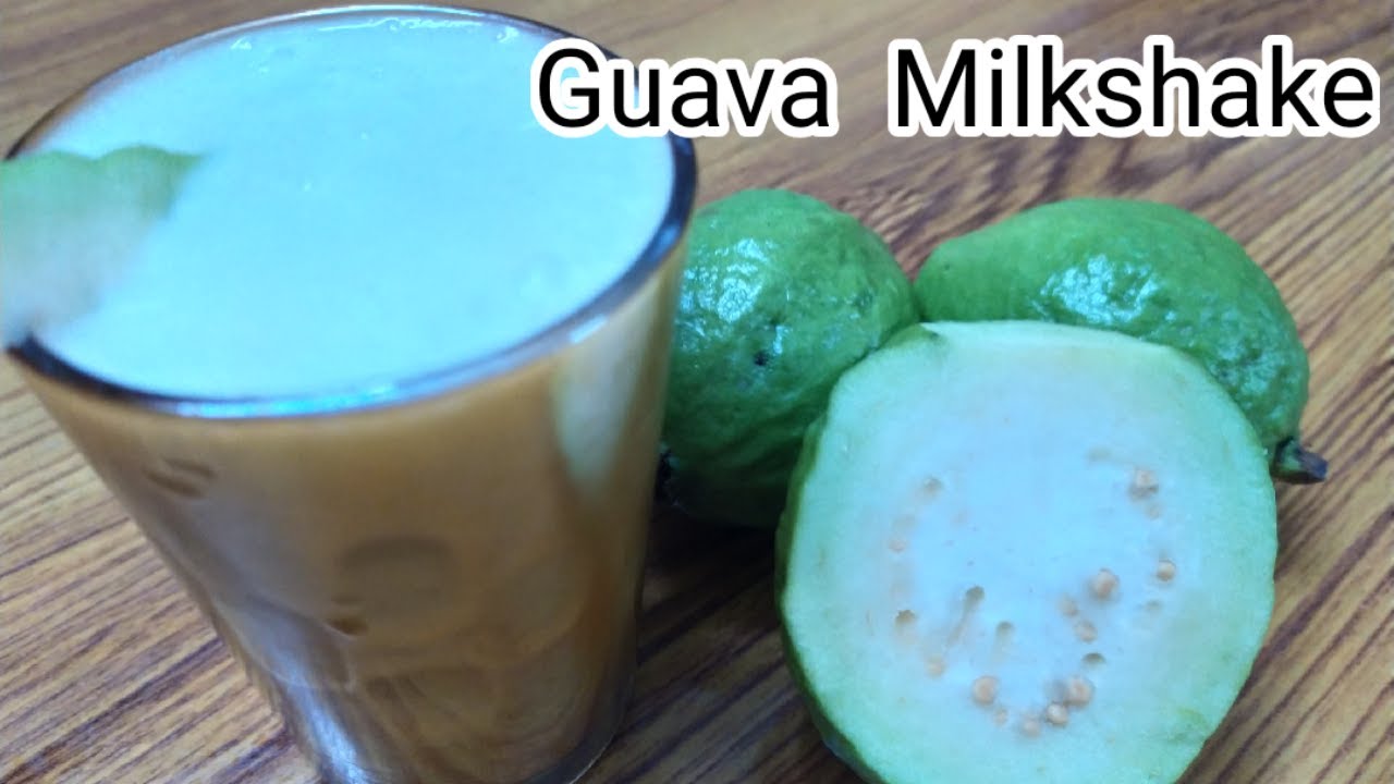Guava Milkshake Recipe | Fresh Guava Milkshake | Milkshake Recipes ...