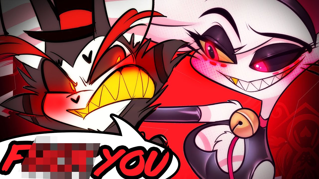 【hazbin Hotel Comic Dub】angel Gets Pranked Angel Dust And Husk Huskerdust Youtube