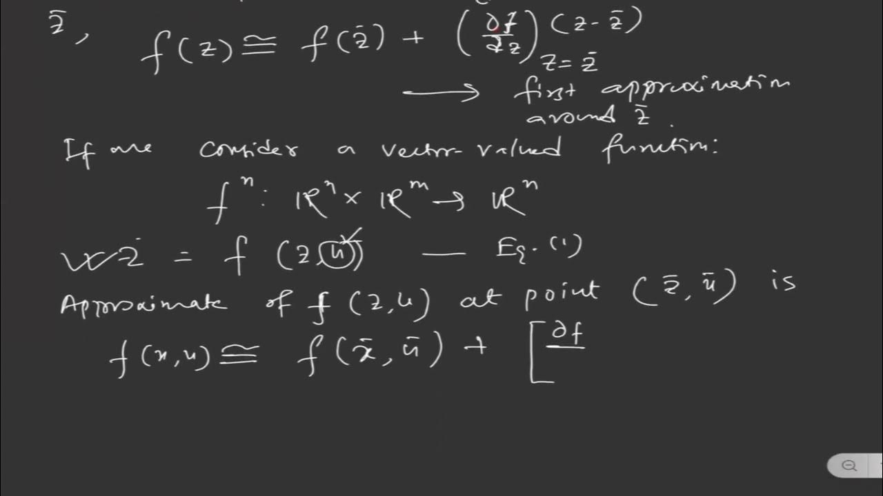 Lecture 07: Linearization of Nonlinear System - YouTube