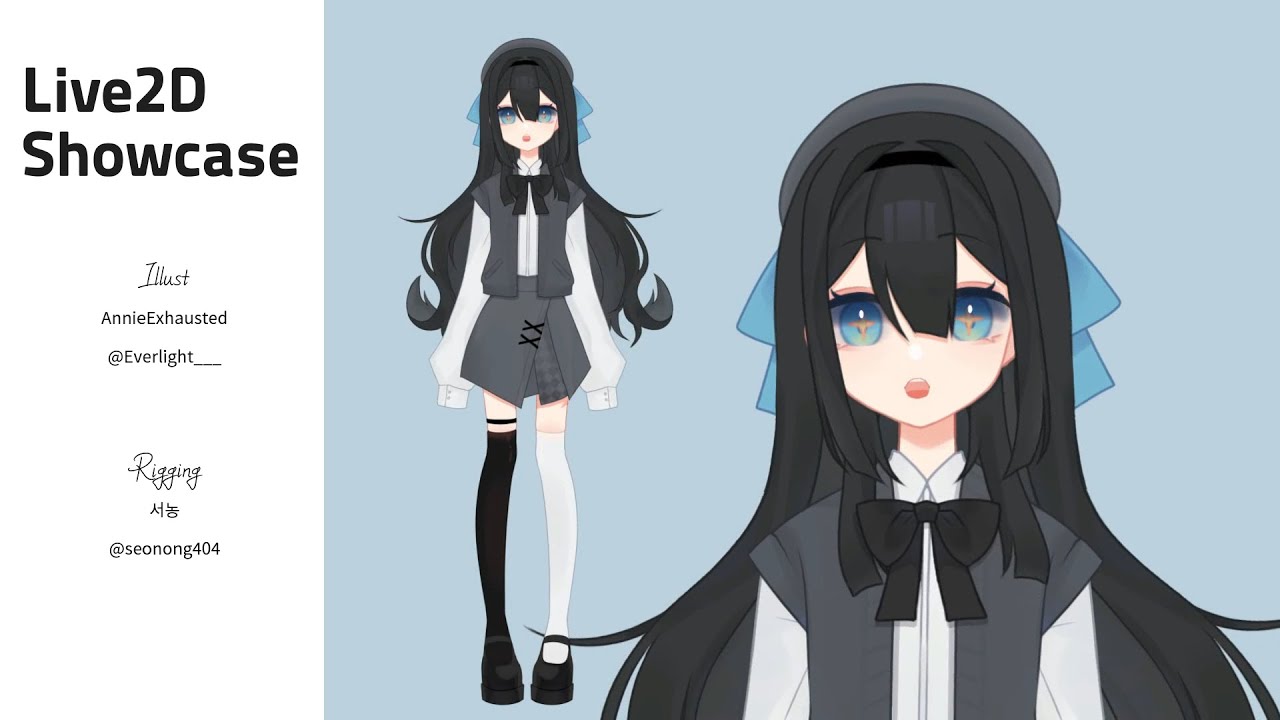 [Live2D Showcase] 버츄얼 캐릭터 리깅 쇼케이스2 - YouTube