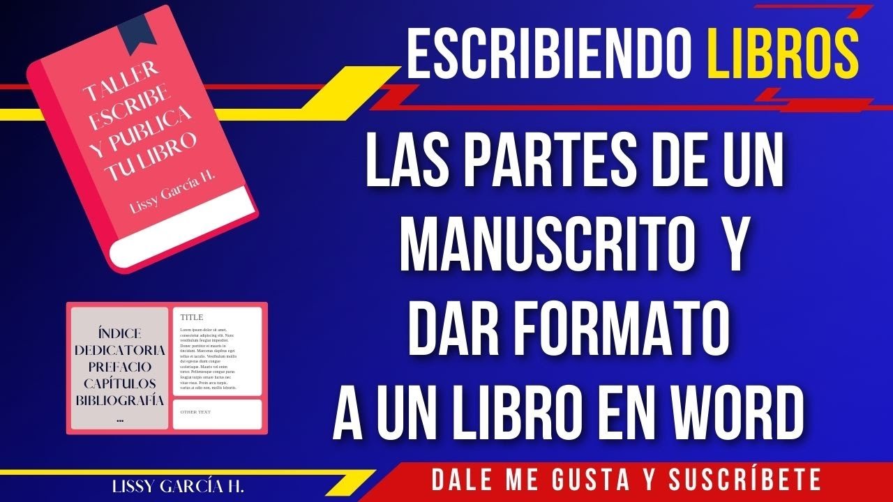 Cómo formatear o maquetar un libro. Partes importantes de un libro ...