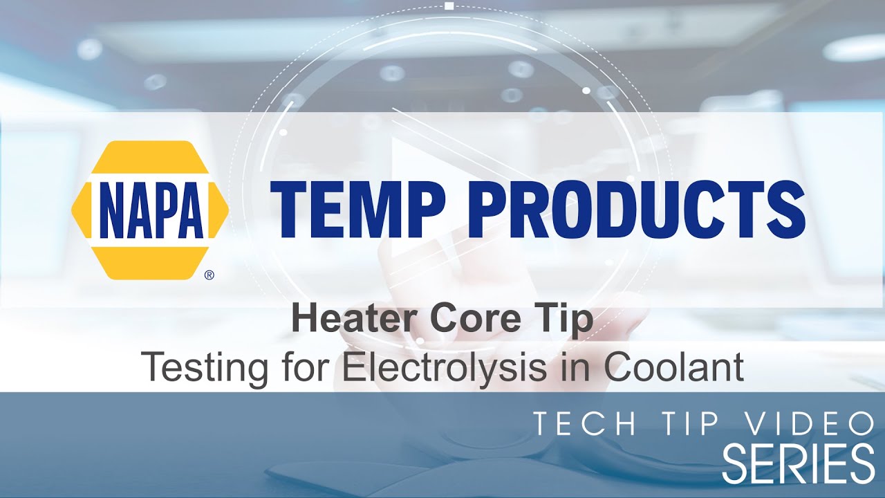 Heater Core Tip - Testing for Electrolysis in Coolant - YouTube