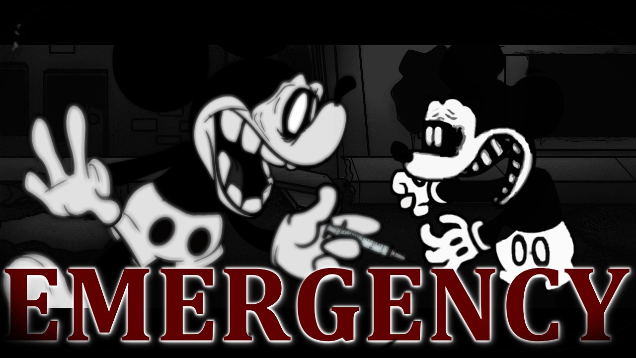 【FNF】Emergency but WI Mickey Mouse and SNS Mickey Mouse sings it - YouTube