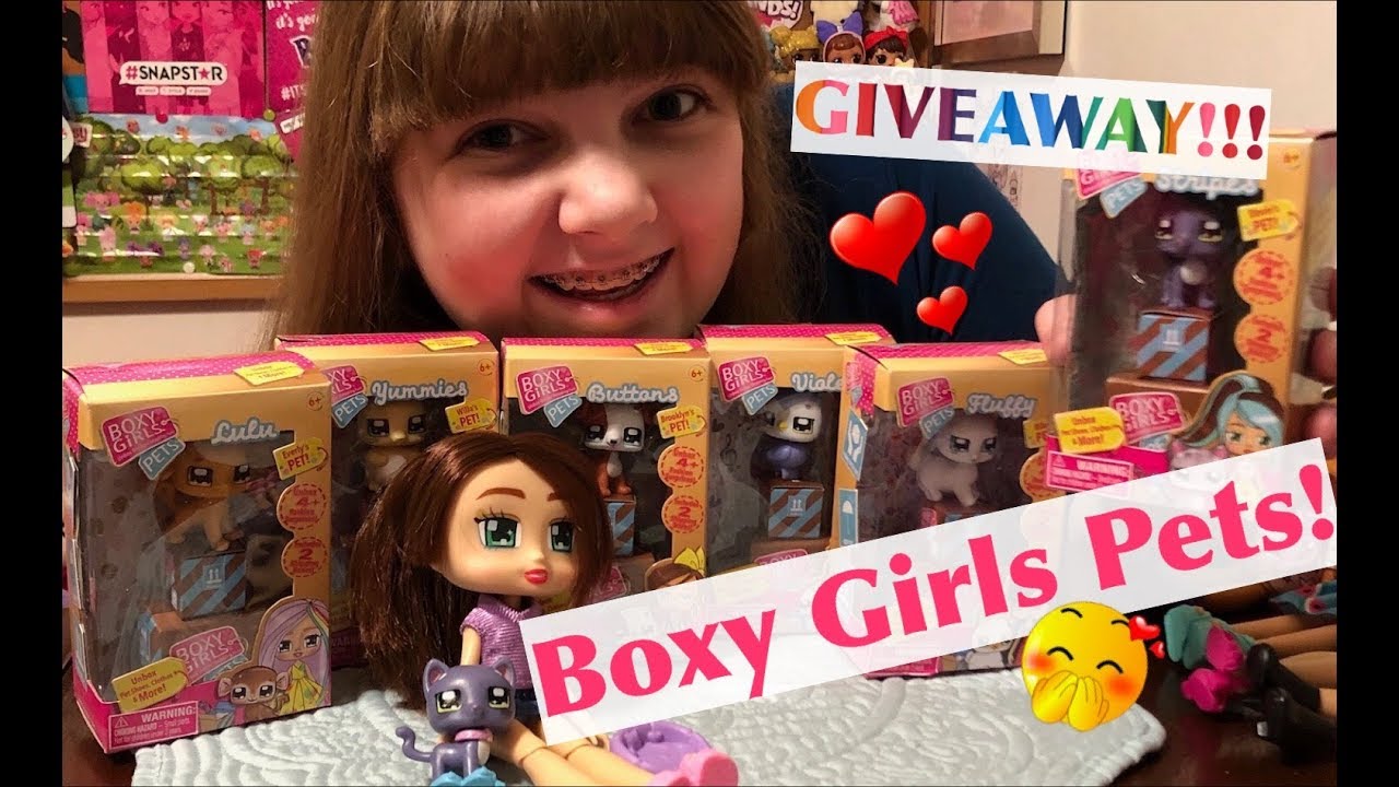 NEW Boxy Girls Pets Full Set of Six Pets with Blind Box Surprises ...