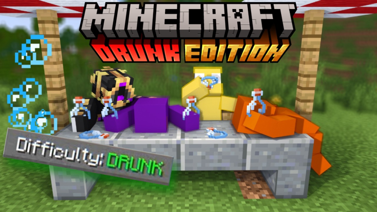 FUNNIEST Moments In DRUNK Minecraft - YouTube