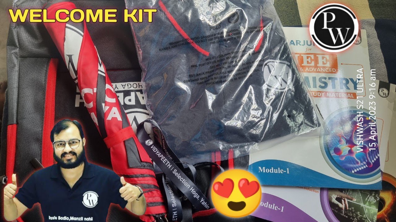 PW vidyapeeth welcome kit for students (Patna) new session (2023-24 ...