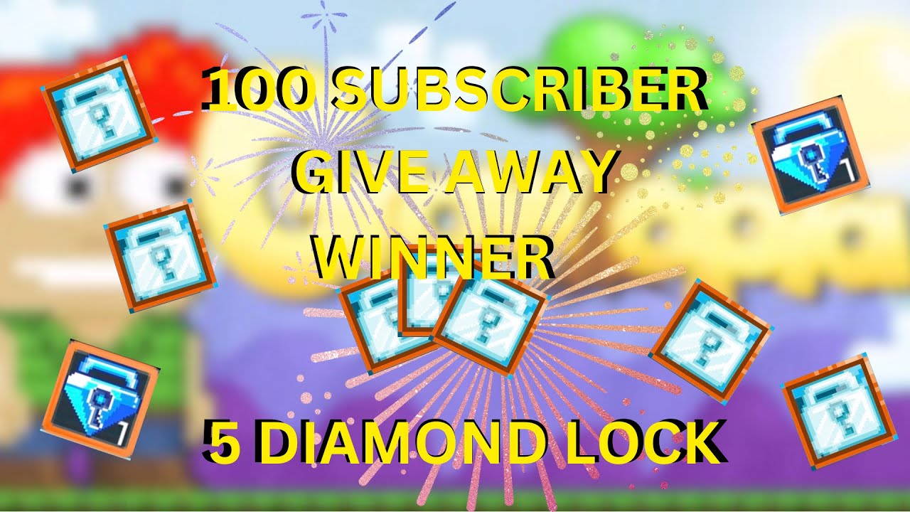 GIVEAWAY 100 SUBSCRIBER WINNER!! GROWTOPIA - YouTube