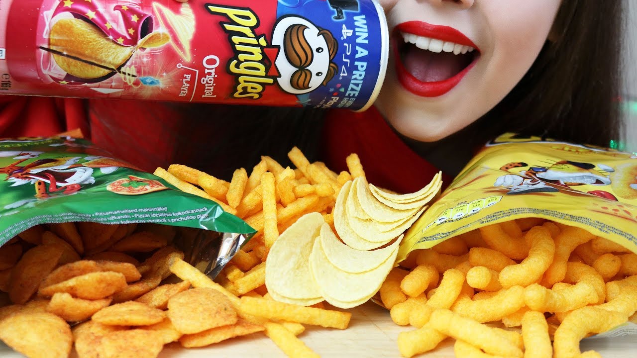 ASMR CHEETOS & PRINGLES | Extreme CRUNCH (Eating Sounds) No Talking ...