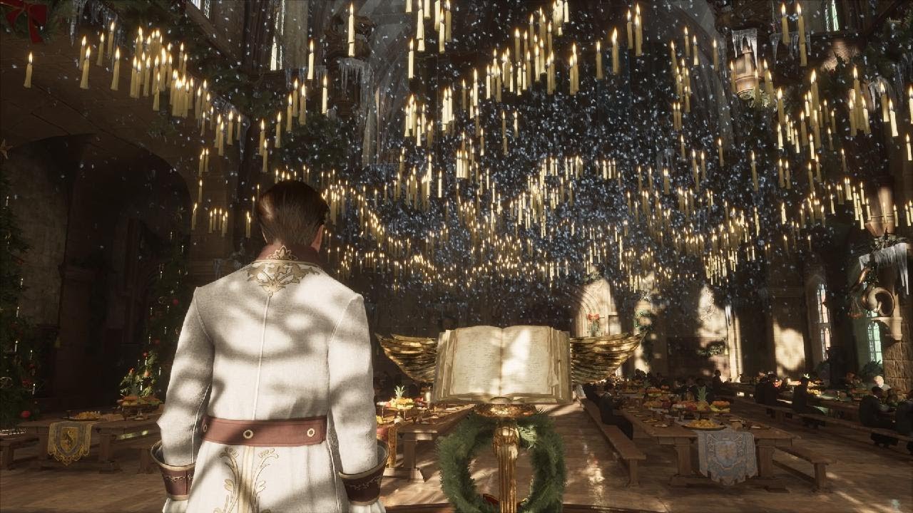 Hogwarts Legacy The Great Hall Christmas 4K Ray Tracing - YouTube