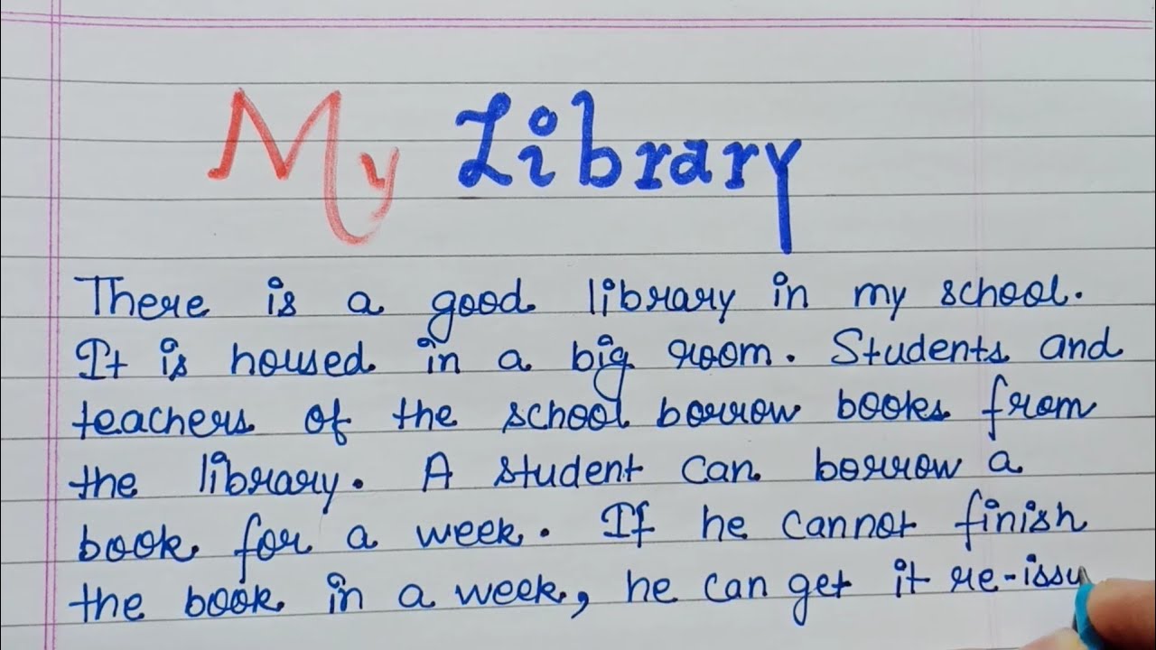 30 lines on My Library in English|Essay on My Library in Eng|Essay on ...