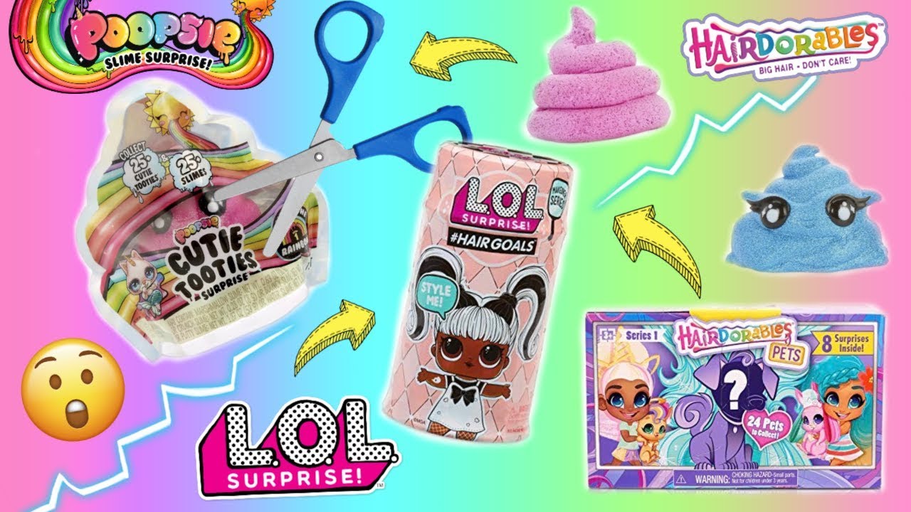 Battle Of The Toys !!! Poopsie Cutie Tooties Slime Surprise VS LOL ...