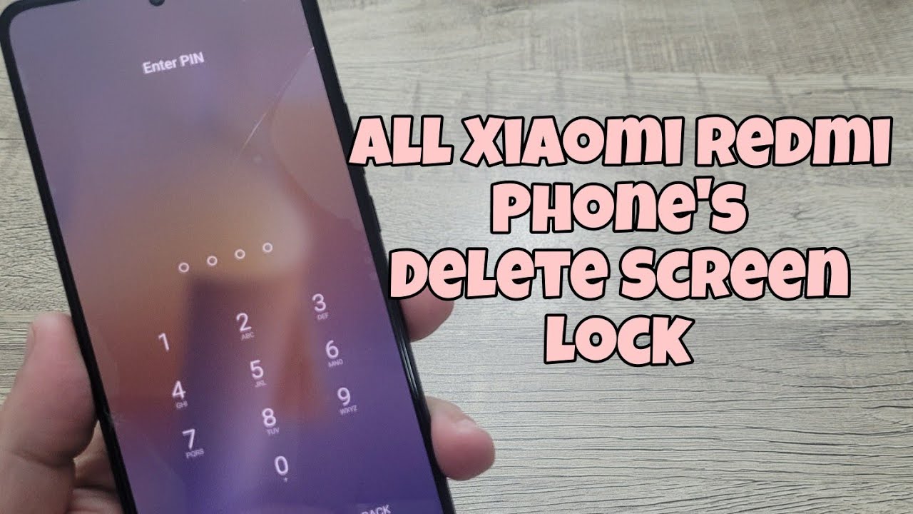 All Xiaomi Redmi Poco Delete Pin Pattern Password Lock Youtube