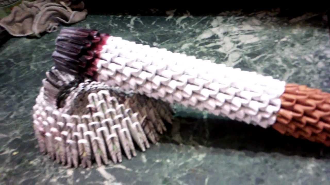 SIGARETTA ACCESA ORIGAMI 3D EMILIO - YouTube