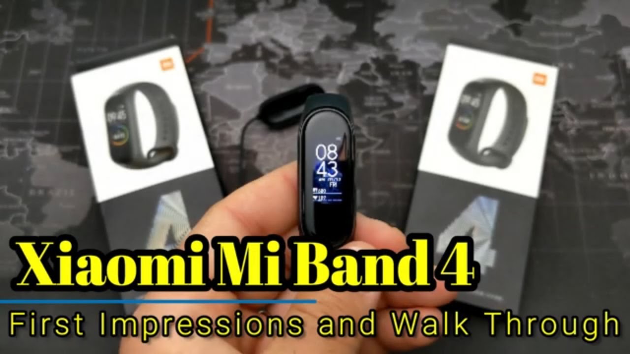 Xiaomi Mi Band 4 - First Impressions and Walk Through - YouTube