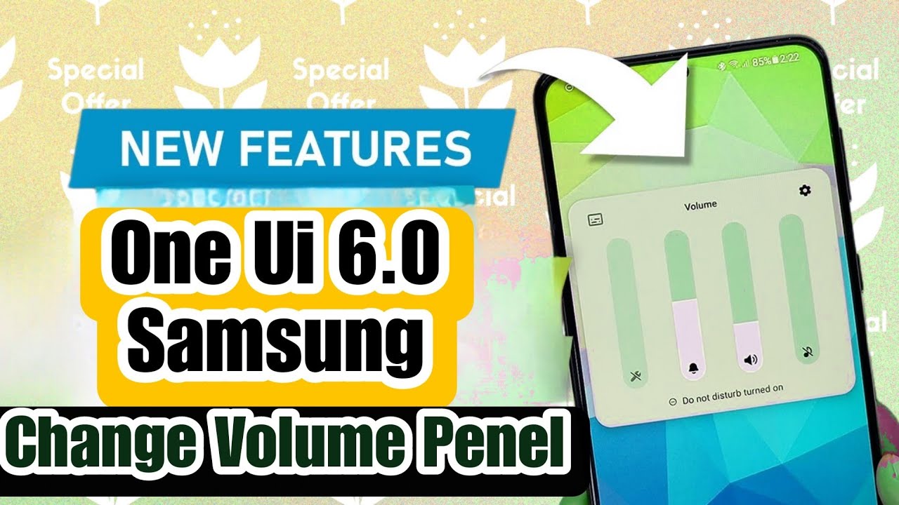 How to Change the Color of Volume Panel on Samsung Phones One Ui 6.0 ...