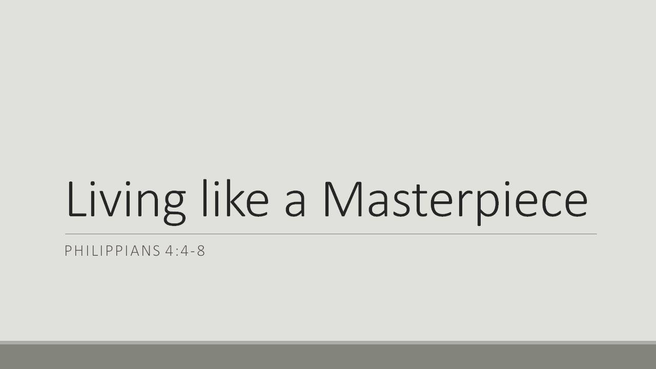 Mickey Strong - Living Like A Masterpiece - YouTube