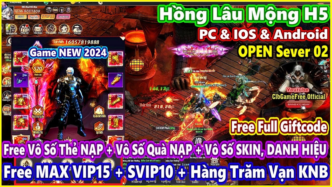 《H5Game Lậu》Hồng Lâu Mộng : Free VIP15 + SVIP10 +Vô Số Thẻ NẠP +Vô Số KNB - PC & IOS & Android ...