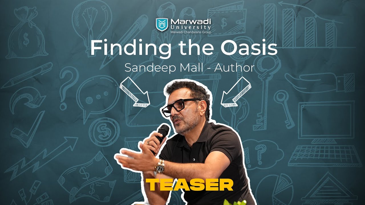 Witness the glimpses to a Book Talk by Sandeep Mall for his book 'Finding the Oasis.' - YouTube