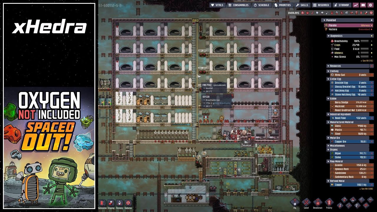 Oxygen Not Included E12 Base Stable Cooling, 2nd Planet Mini Appartment ...