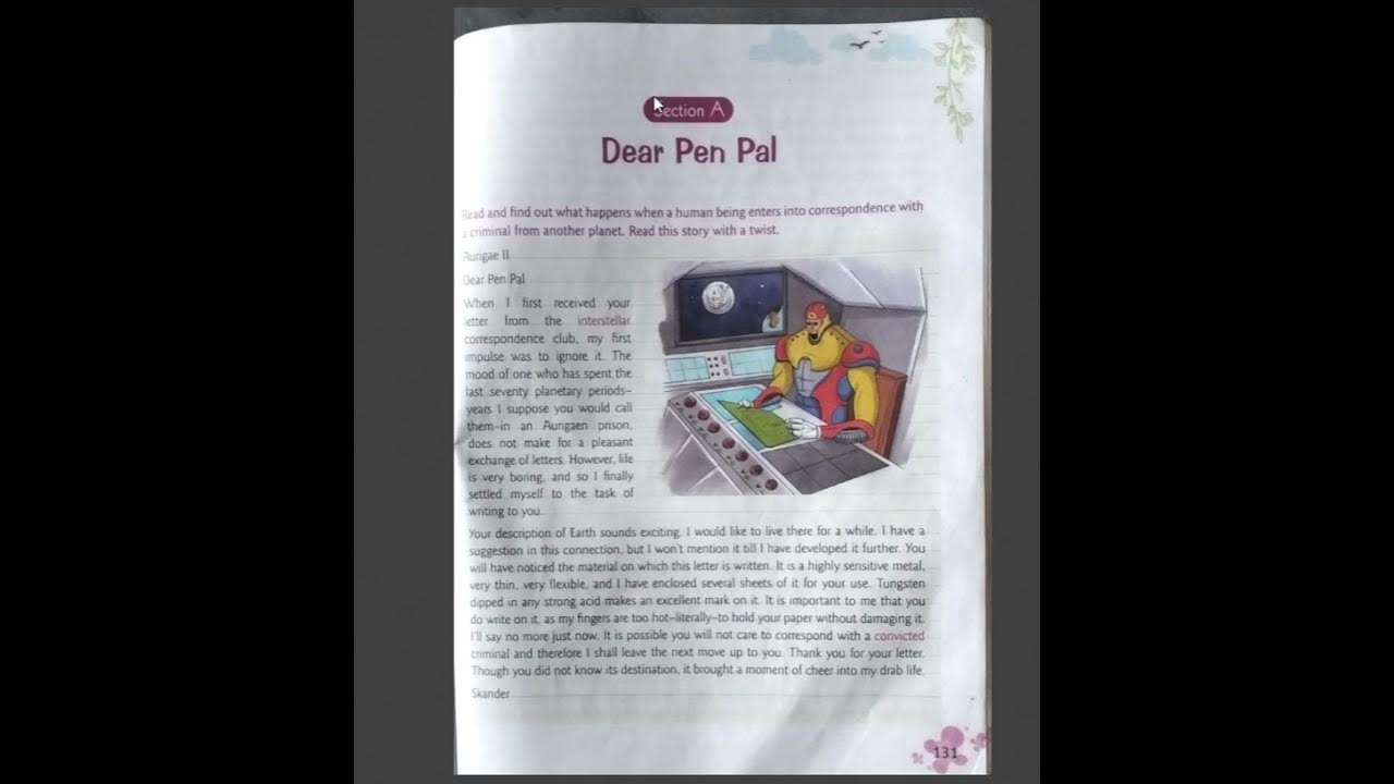 Class 8 English Chapter- Dear Pen Pal - YouTube