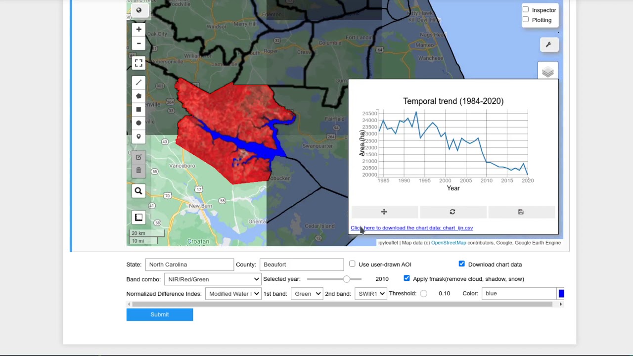 GEE Clip #41 - How to develop and Earth Engine app for mapping surface ...