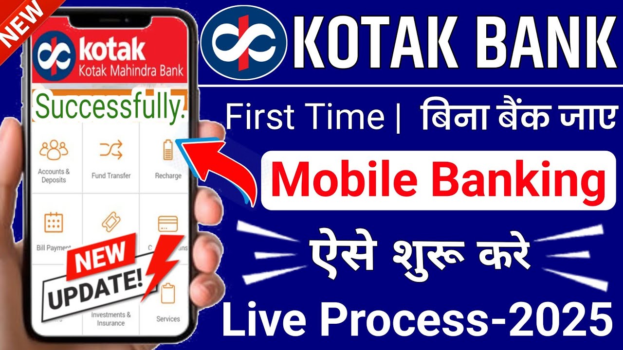 Kotak mahindra bank mobile banking kaise chalu kare 2025 || How to ...