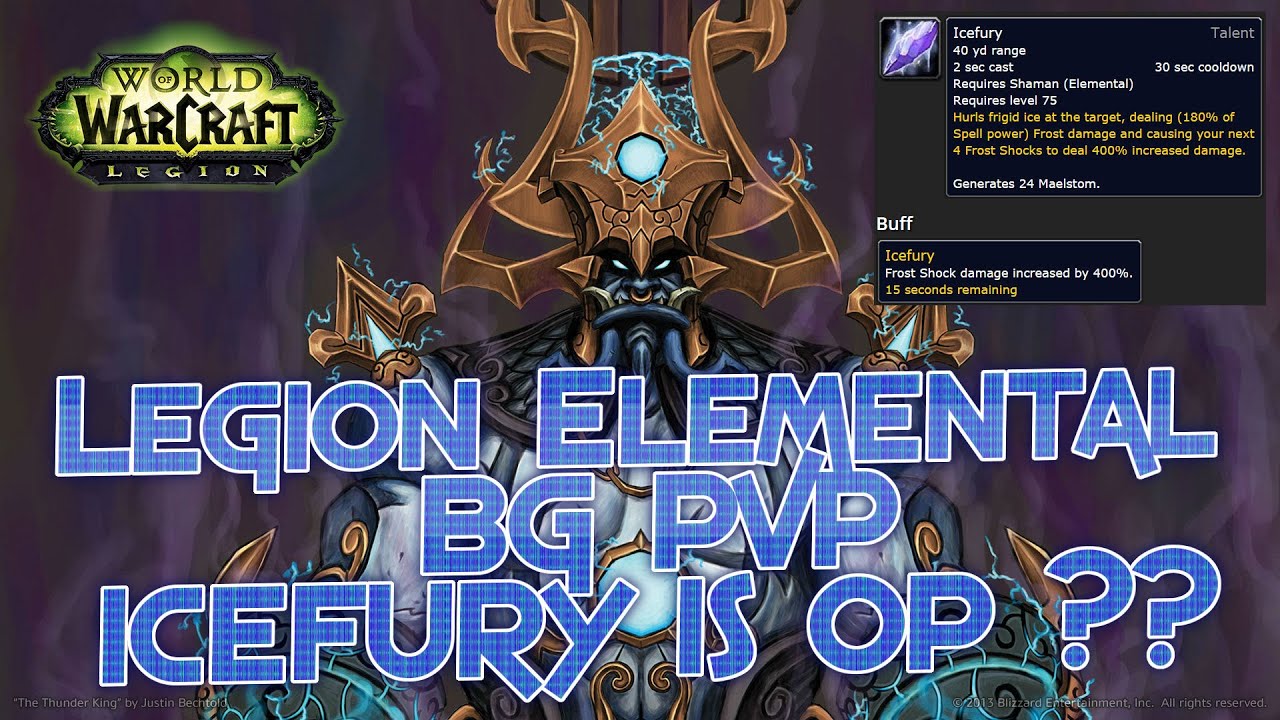 Legion Prepatch Elemental Shaman PVP HD - Patch 7.0.3 - IS ICEFURY OP ...