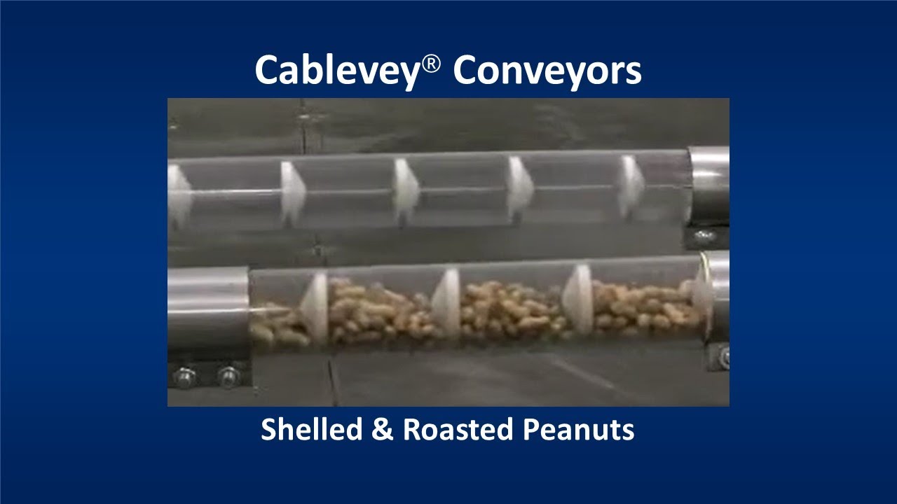 Cablevey® Conveyors - Shelled & Roasted Peanuts - YouTube