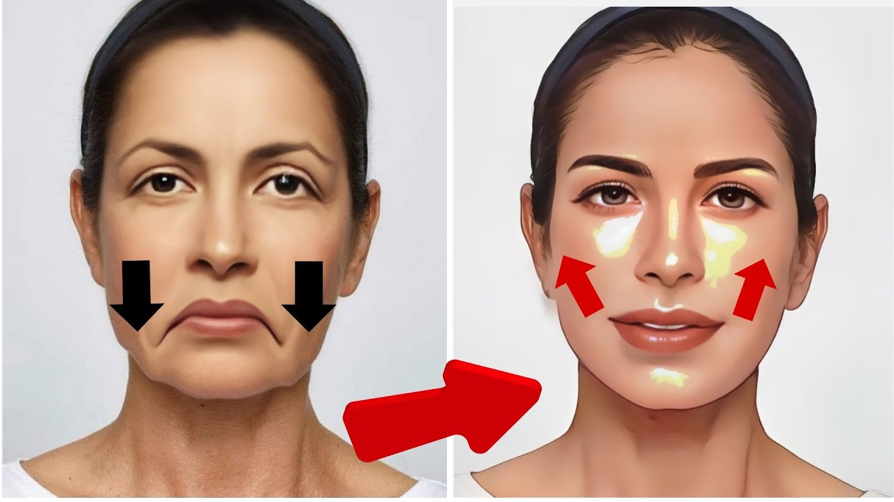 🔥 FACE YOGA FOR SAGGING SKIN, DEFINED JAWLINE, JOWLS, LAUGH LINES ...