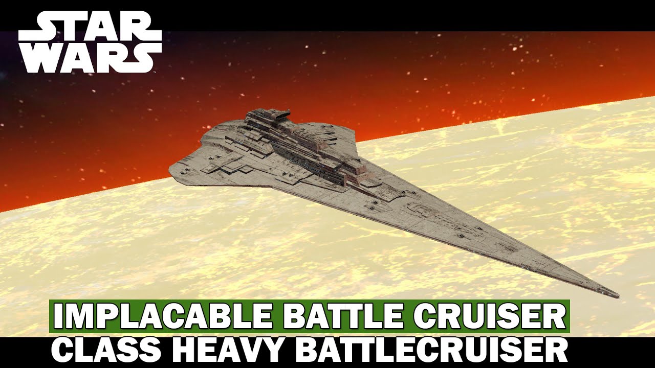Star Wars: Implacable Battle Cruiser - YouTube