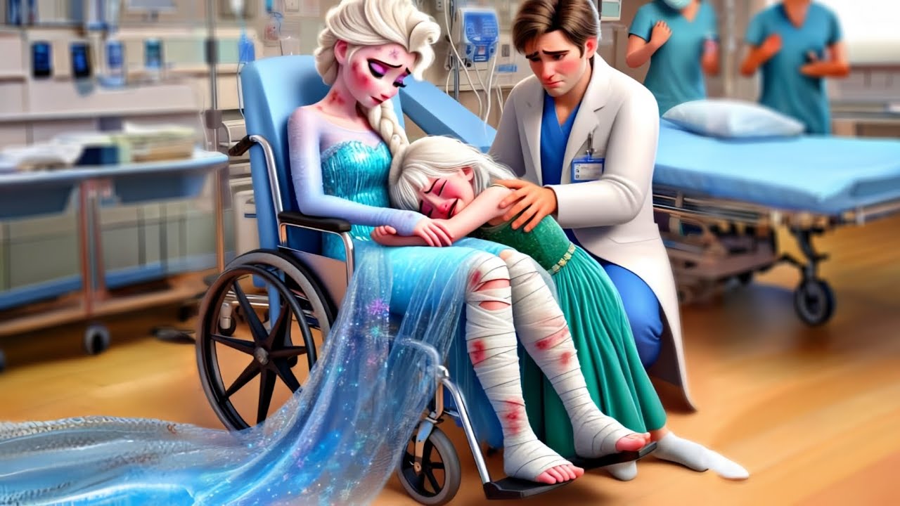 💔 Elsa Can’t Stand Anymore… Her Injured Daughter Cries in Her Arms ...