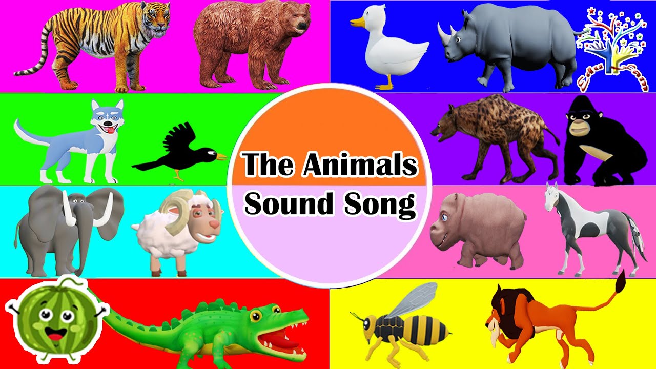 Animal Sounds Song 🎶 Let's hear the animal sounds!! LH2AS5 | Super ...