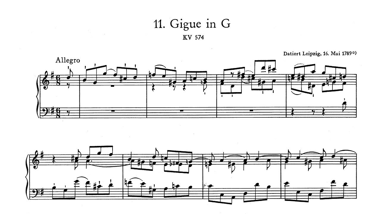 Mozart: Eine Kleine Gigue in G Major K.574 - Jorg Demus, 1960 - MHS 830 ...