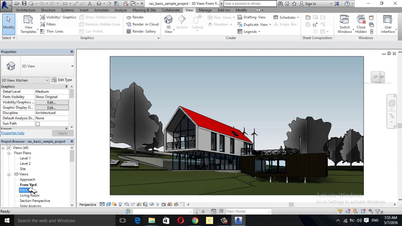 6 using the ribbon and the QAT (Revit ) - YouTube