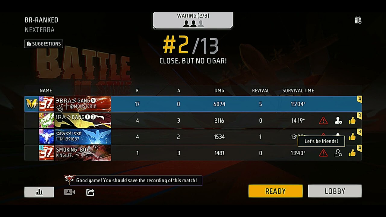 free fire rank games 17 kill - YouTube