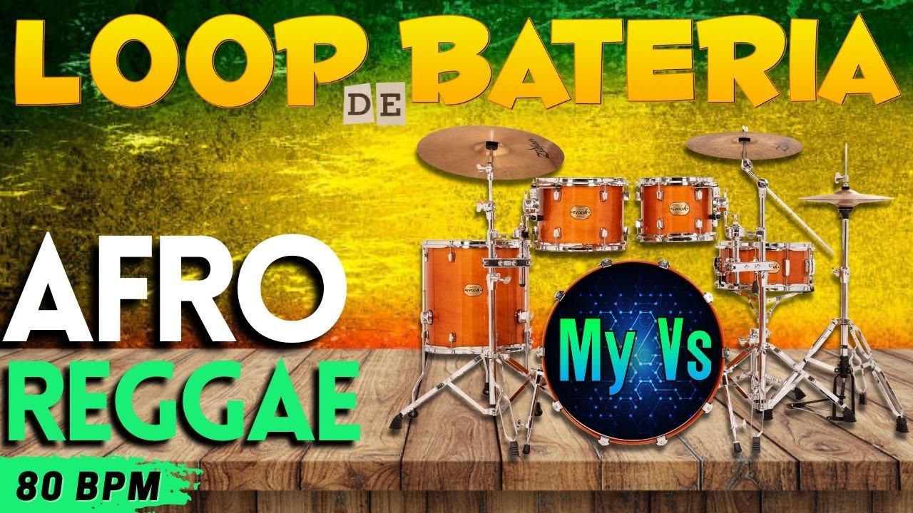 🥁 LOOP de Bateria AXÉ AFRO REGGAE para Tocar e Compor | 80 bpm - Drum ...