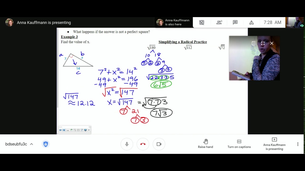 9.1 Pythagorean Theorem - Big Ideas Math Geometry - YouTube