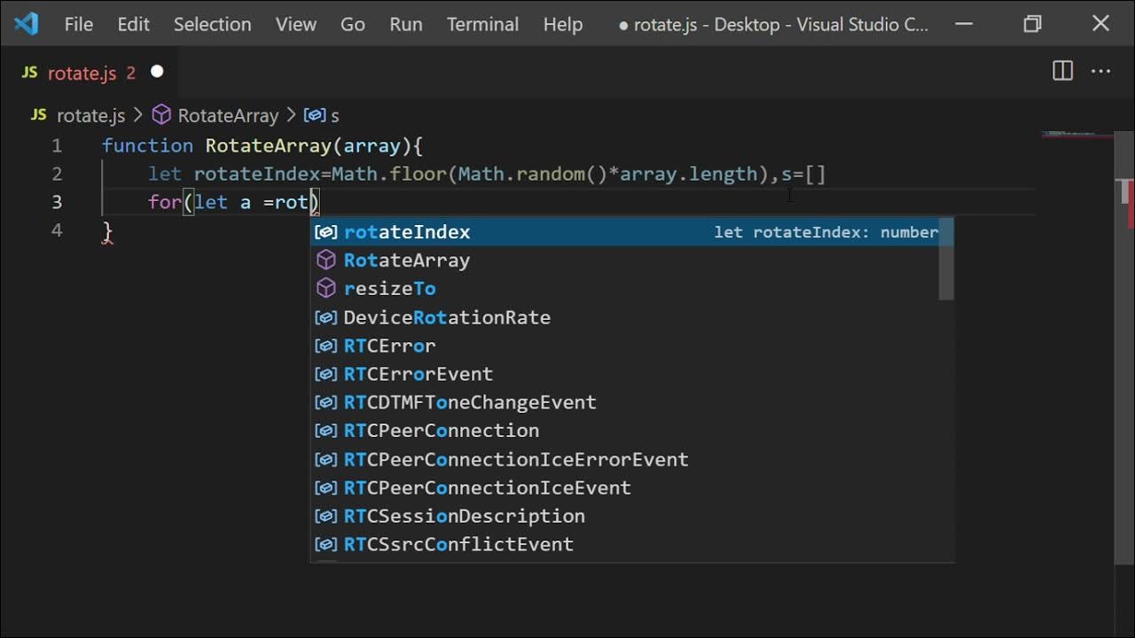 How to Rotate an Array in JavaScript( Leetcode problem) - YouTube