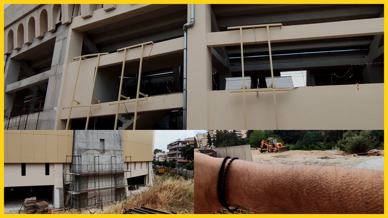ΑΠΟΚΛΕΙΣΤΙΚΟ 2ος πυλώνας με σκαλωσιές 7 μ & νέα ETALBOND στο ΓΗΠΕΔΟ ΑΕΚ ...