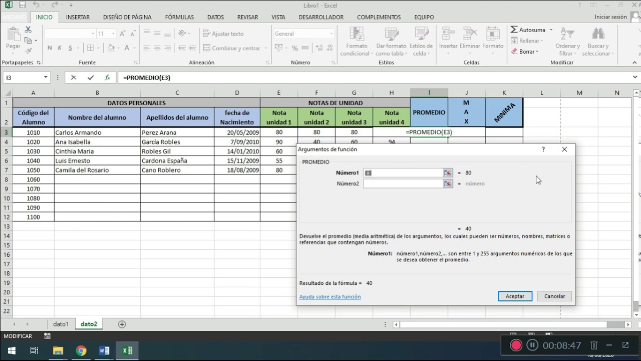 Fórmulas Básicas Excel - YouTube