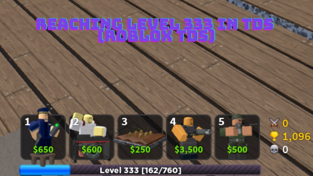 Reaching level 333 in TDS (Roblox TDS) - YouTube