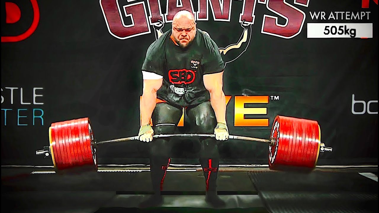The (legendary) WORLD DEADLIFT CHAMPS - 2 lifts at 505kgs / 1,113lbs ...