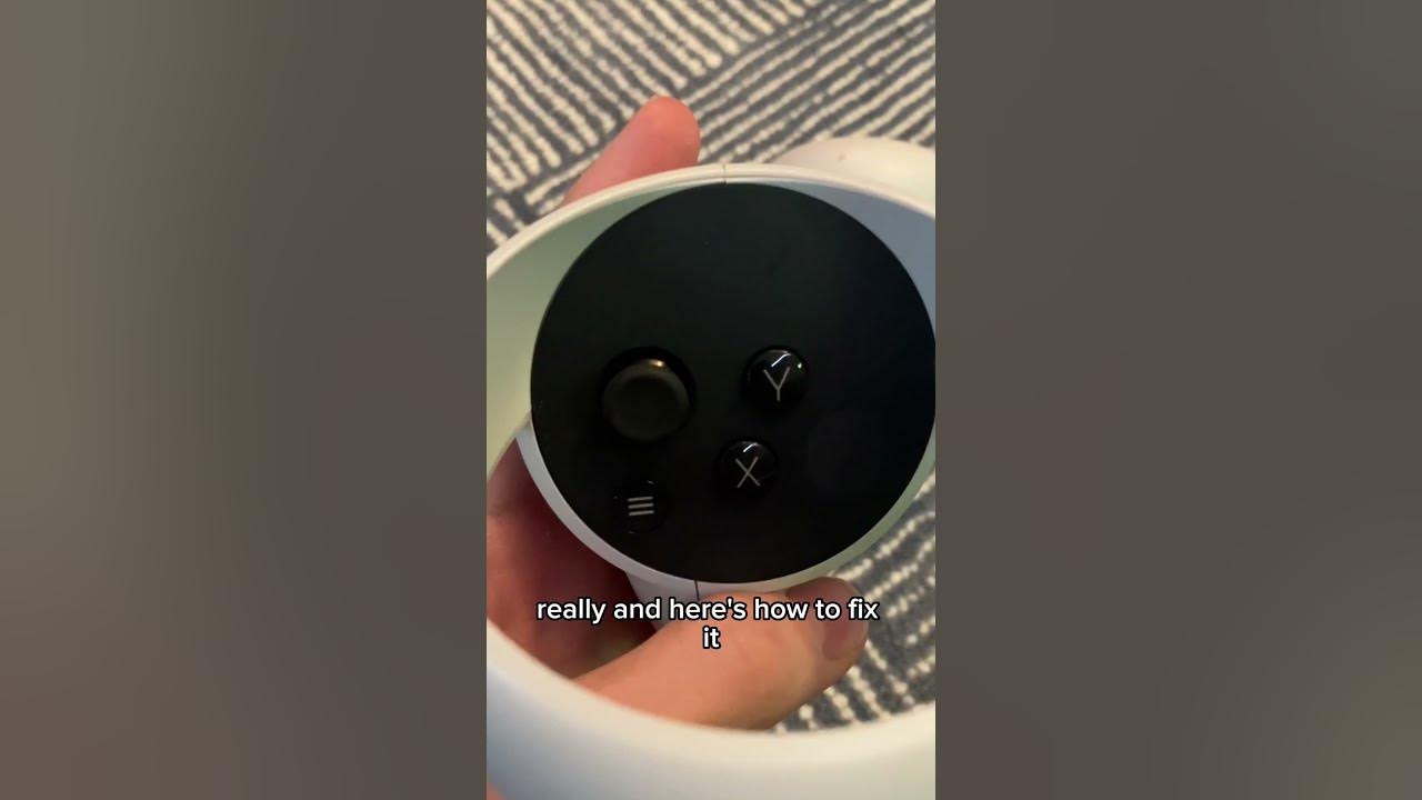 How to fix oculus controller stick drift - YouTube