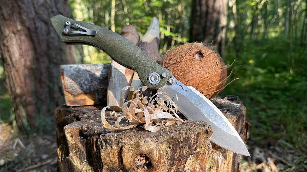 Нож VORTEX-S Maxace Knives. УЛИЧНЫЙ ТЕСТ - YouTube