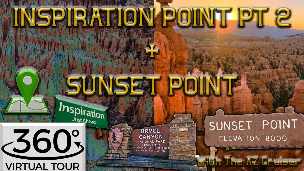 🏞️ Inspiration Point Pt. 2 & Sunset Point @ Bryce Canyon National Park ...