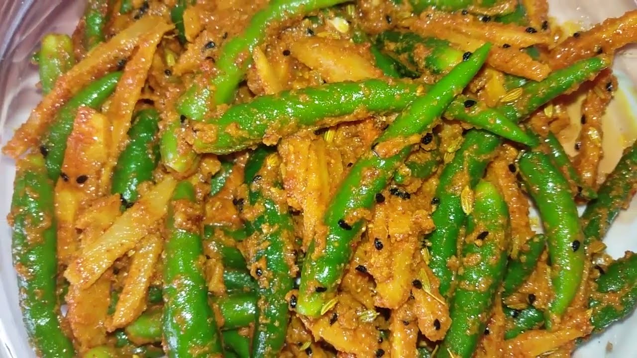 adrak mircha ka achar...ginger and green chili pickle - YouTube