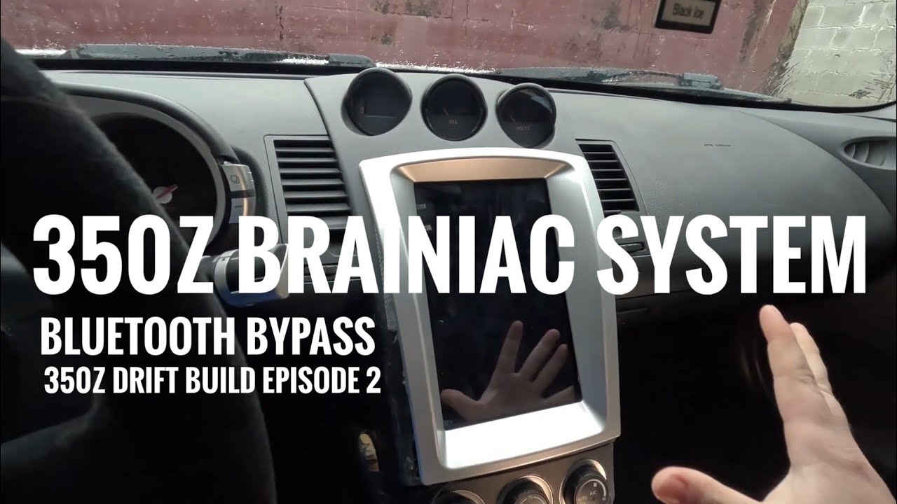 New Audio System for the 350z Drift Car | Brainiac Tablet System - YouTube